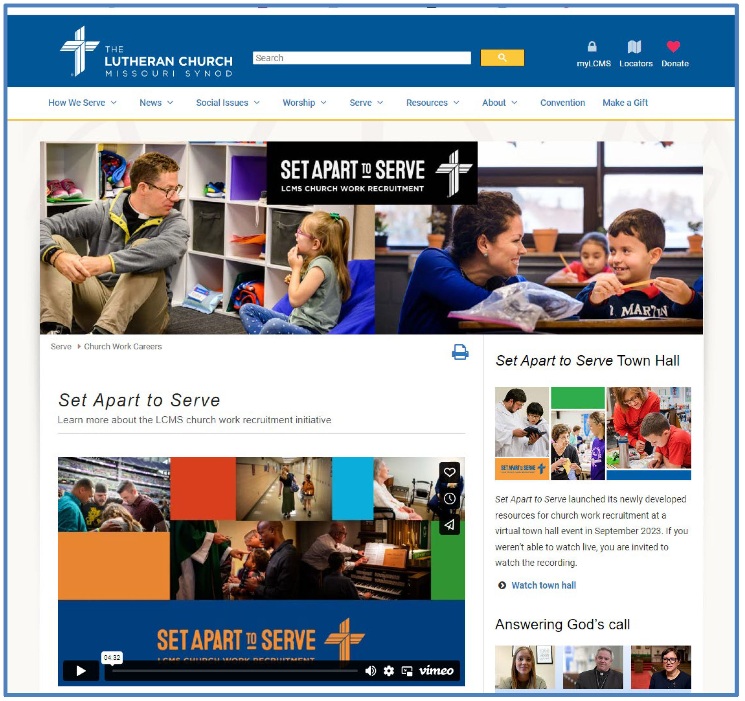 Church Worker Recruitment Efforts in the Mid-South District, LCMS